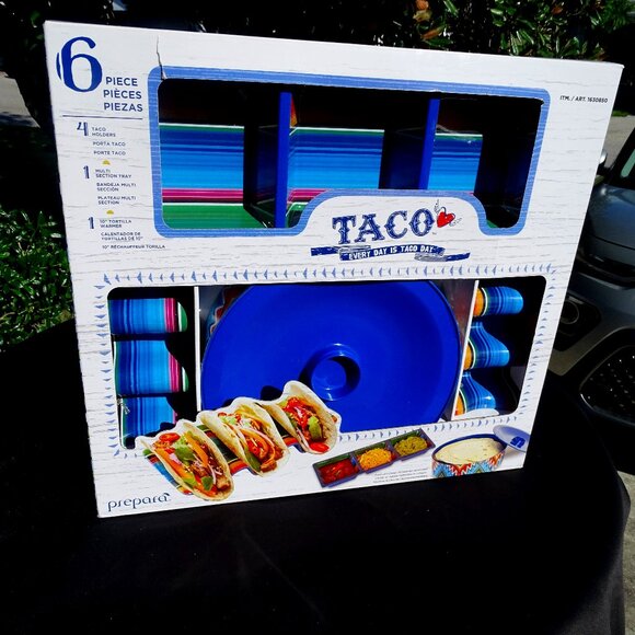 Prepara | Kitchen | Taco Every Day Is Taco Day 6piece Serving Set By ...